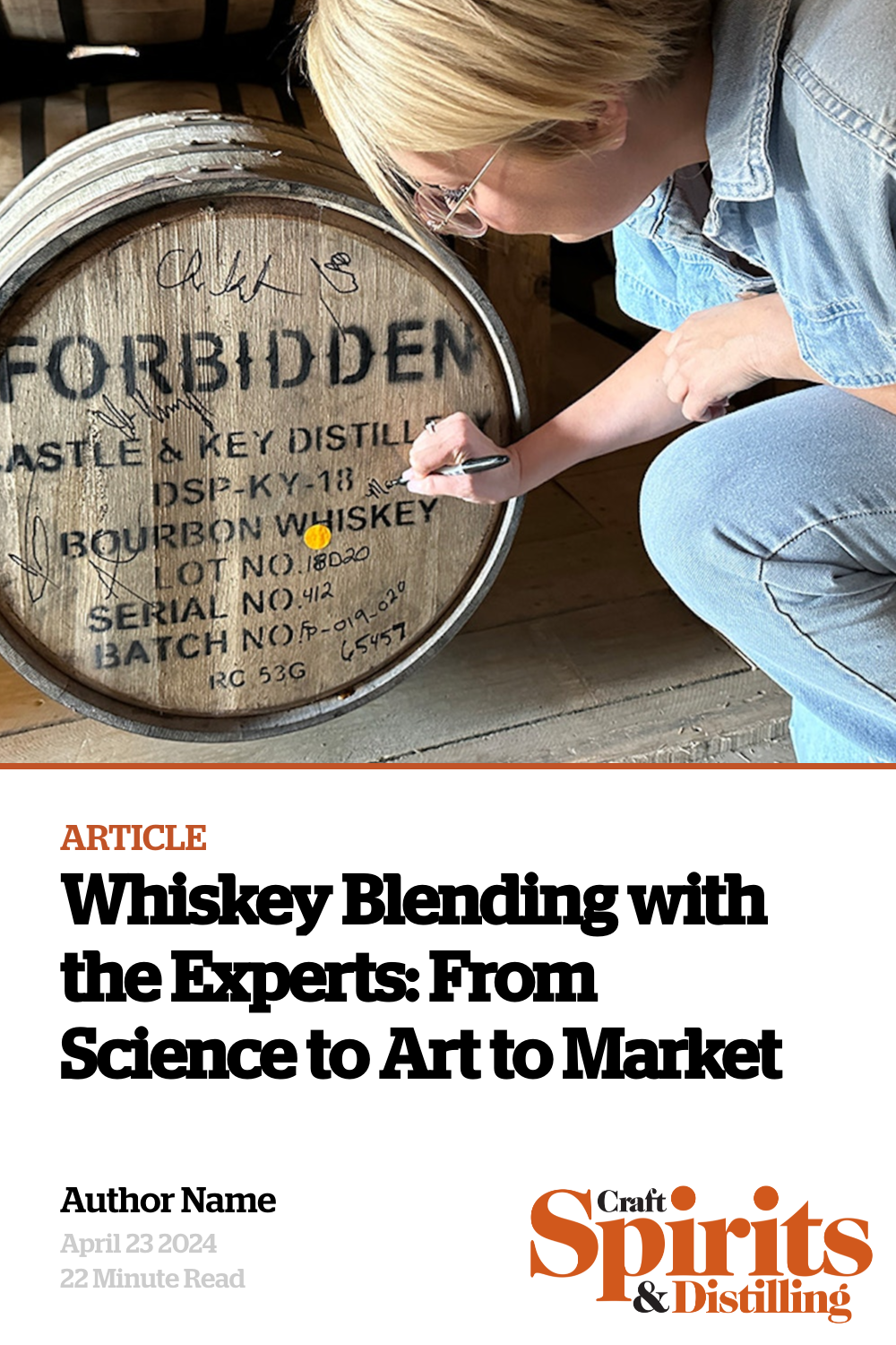 Whiskey Blending with the Experts: From Science to Art to Market ...
