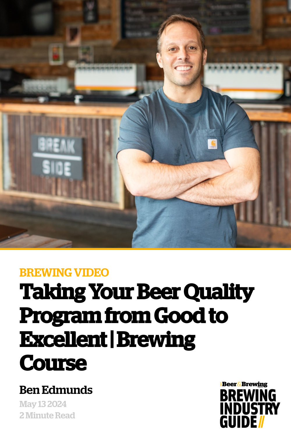 Breakside’s Guide to Institutional Beer Quality | Brewing Course | Brewing Industry Guide