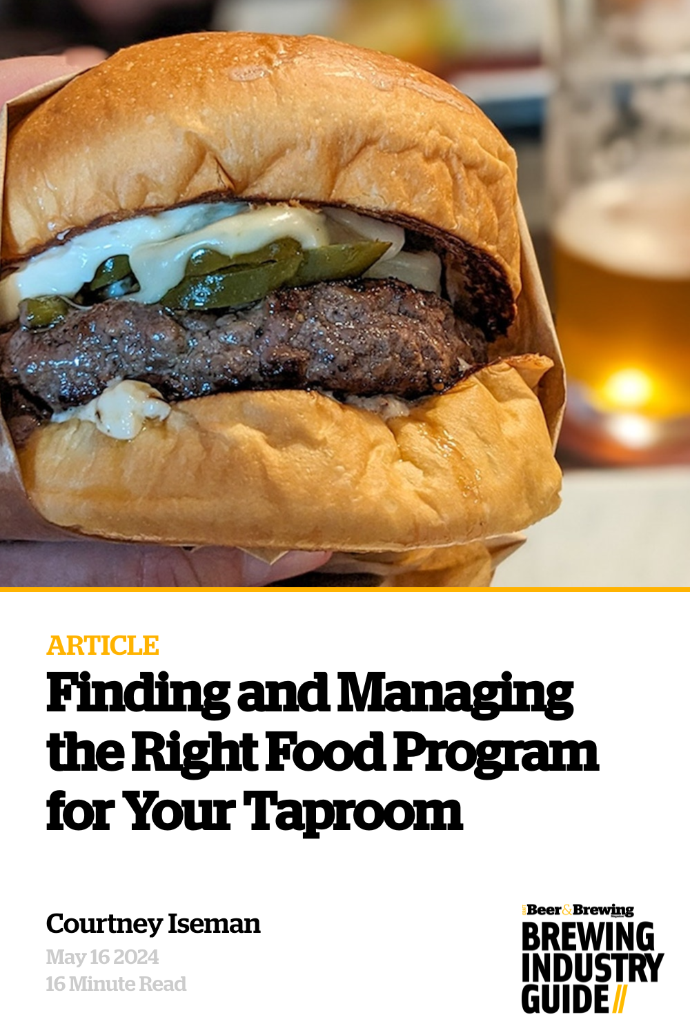 Finding and Managing the Right Food Program for Your Taproom | Brewing ...