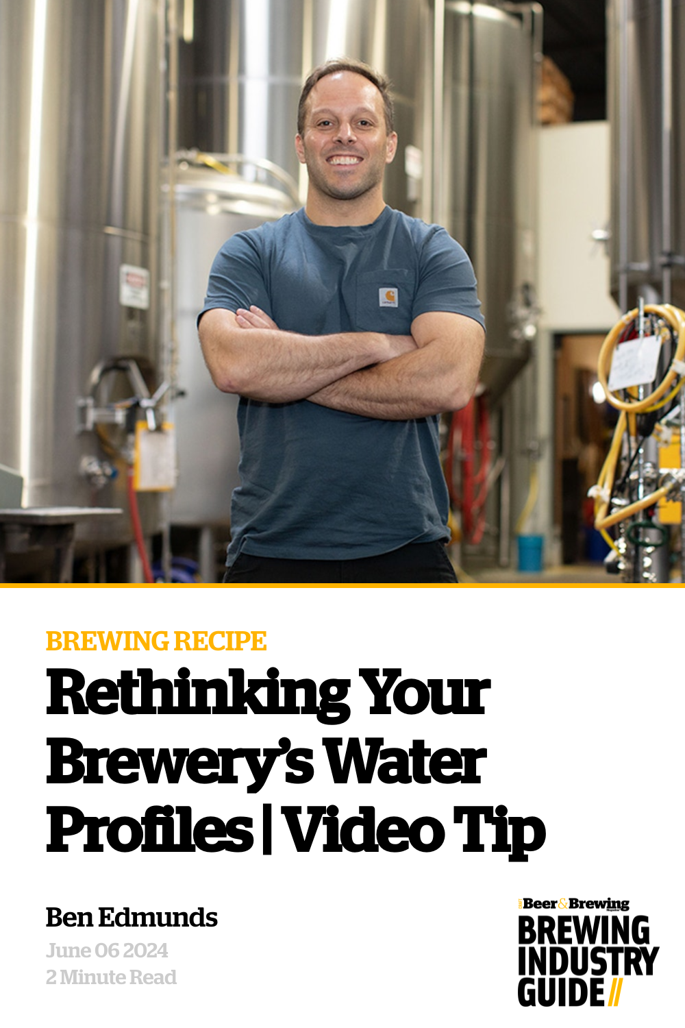 Rethinking Your Brewery’s Water Profiles | Video Tip | Brewing Industry ...