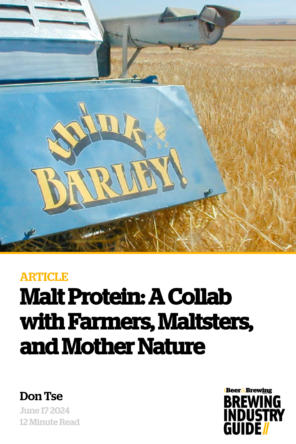 Malt Protein: A Collab with Farmers, Maltsters, and Mother Nature ...
