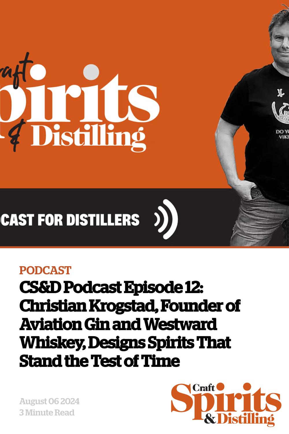CS&D Podcast Episode 12: Christian Krogstad, Founder of Aviation Gin ...