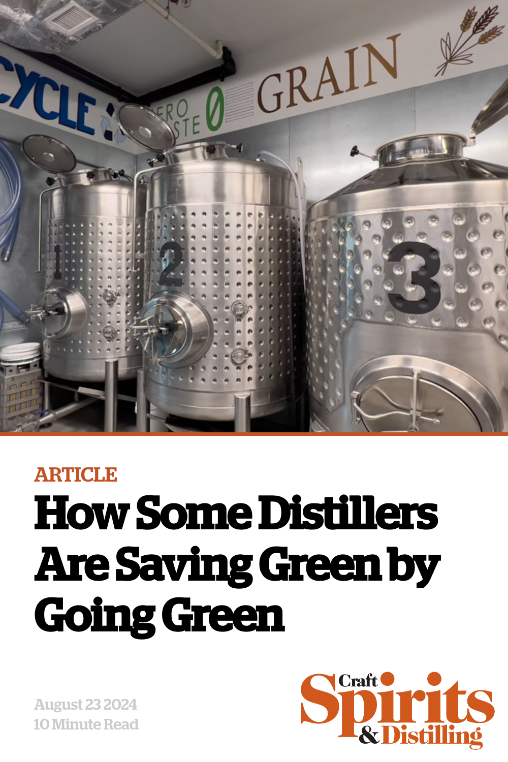 How Some Distillers Are Saving Green by Going Green | Spirits & Distilling