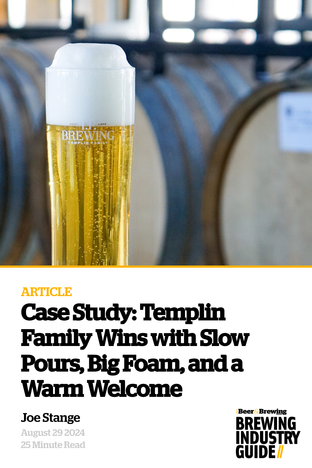 Case Study: Templin Family Wins with Patient Pours, Big Foam, and a Warm Welcome | Brewing ...