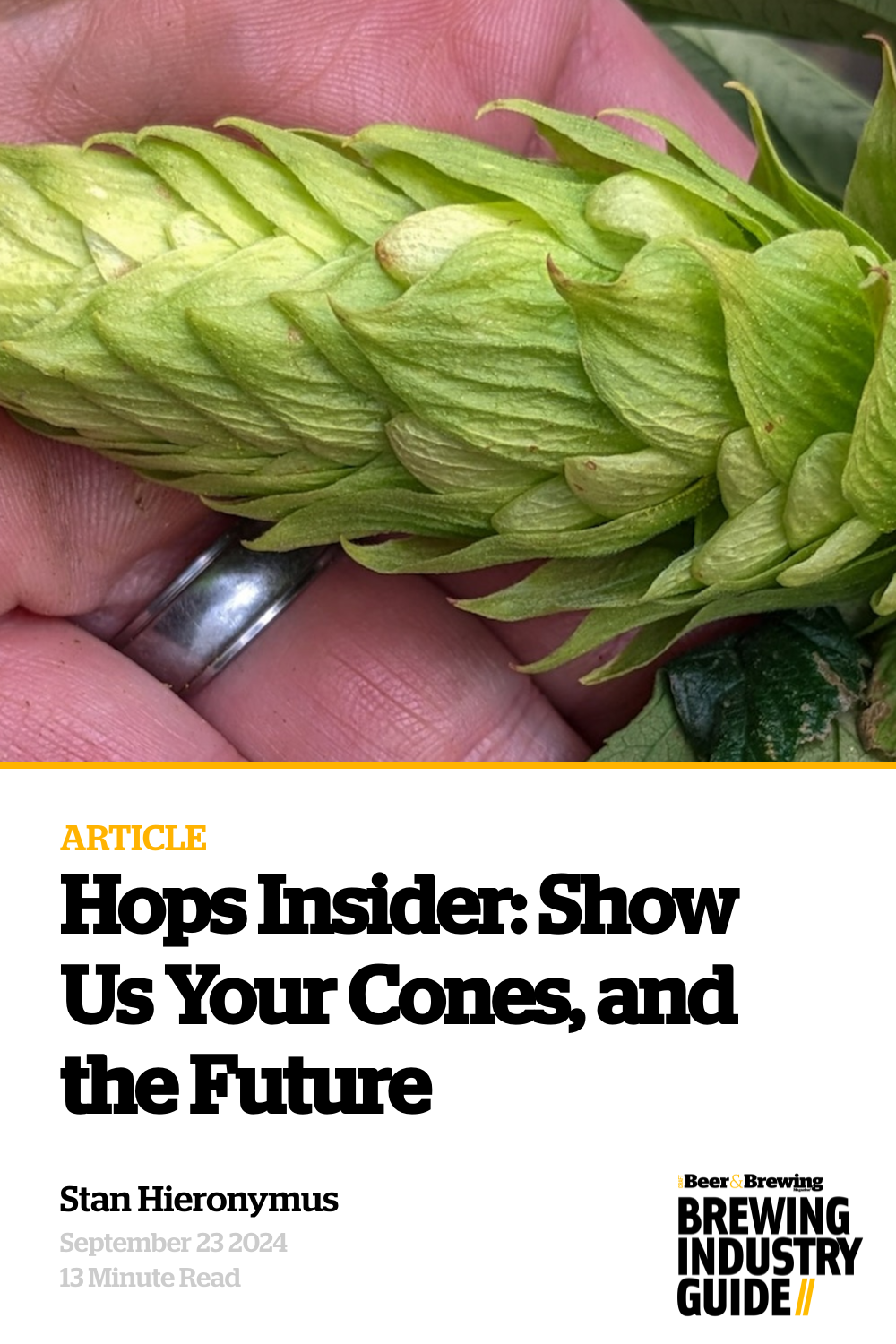 Hops Insider: Show Us Your Cones, and the Future | Brewing Industry Guide