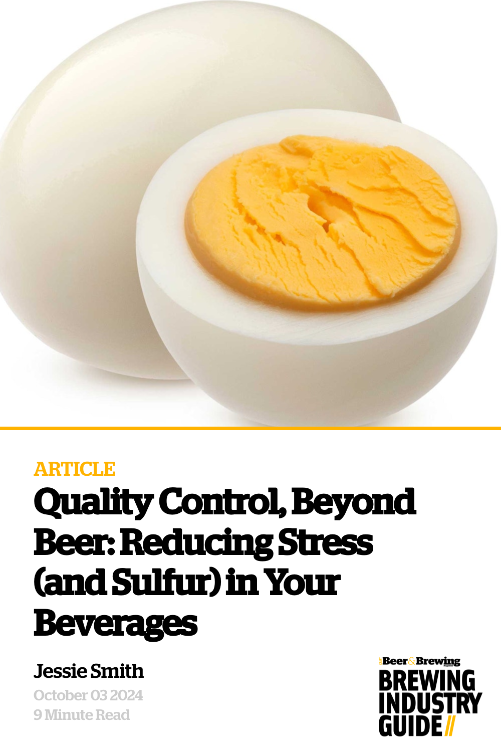 Quality Control, Beyond Beer: Reducing Stress (and Sulfur) in Your ...