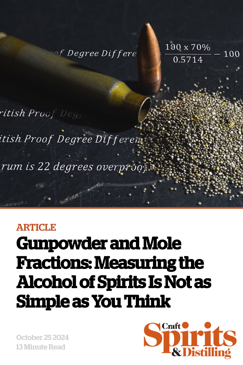 Gunpowder and Mole Fractions: Measuring the Alcohol of Spirits Is Not ...