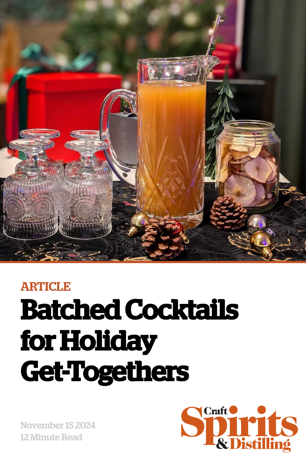 Batched Cocktails for Holiday Get-Togethers | Spirits & Distilling
