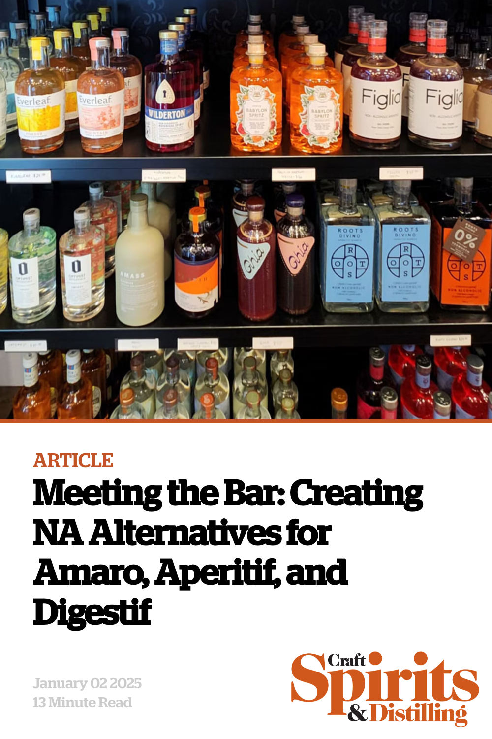Meeting the Bar: Creating NA Alternatives for Amaro, Aperitif, and ...