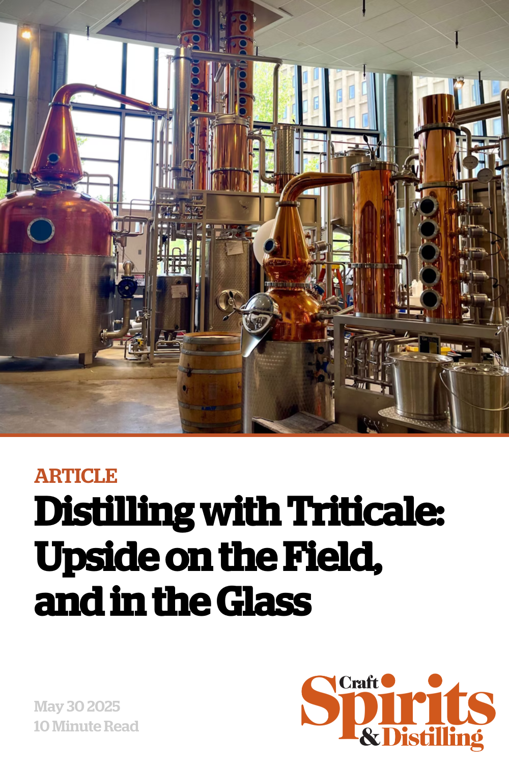 Distilling with Triticale: Upside on the Field, and in the Glass ...