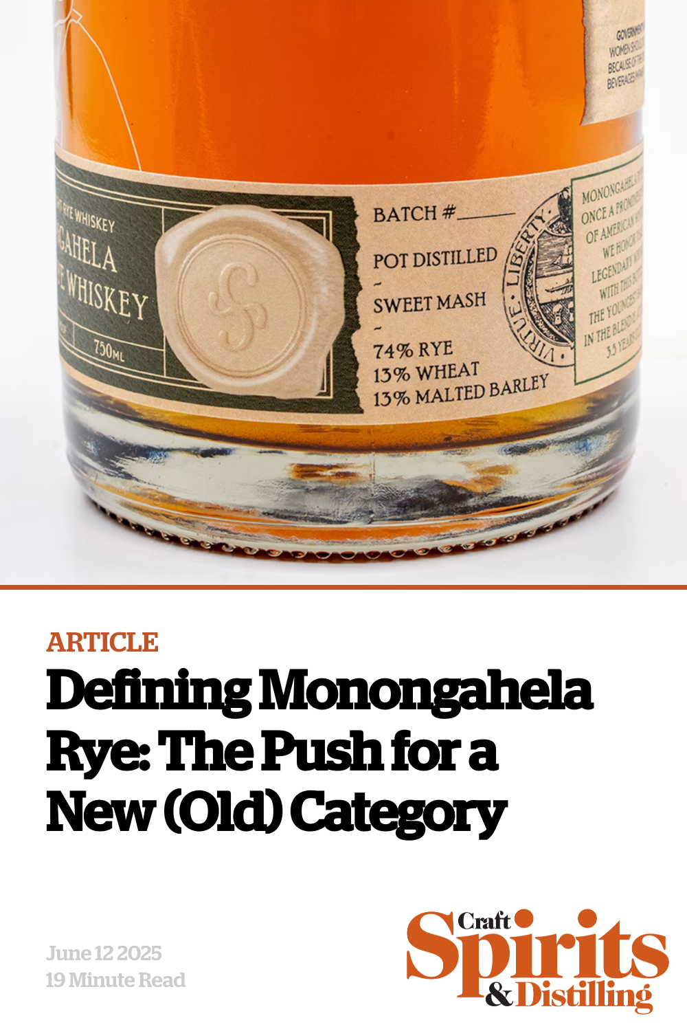 Defining Monongahela Rye: The Push for a New (Old) Category | Spirits ...