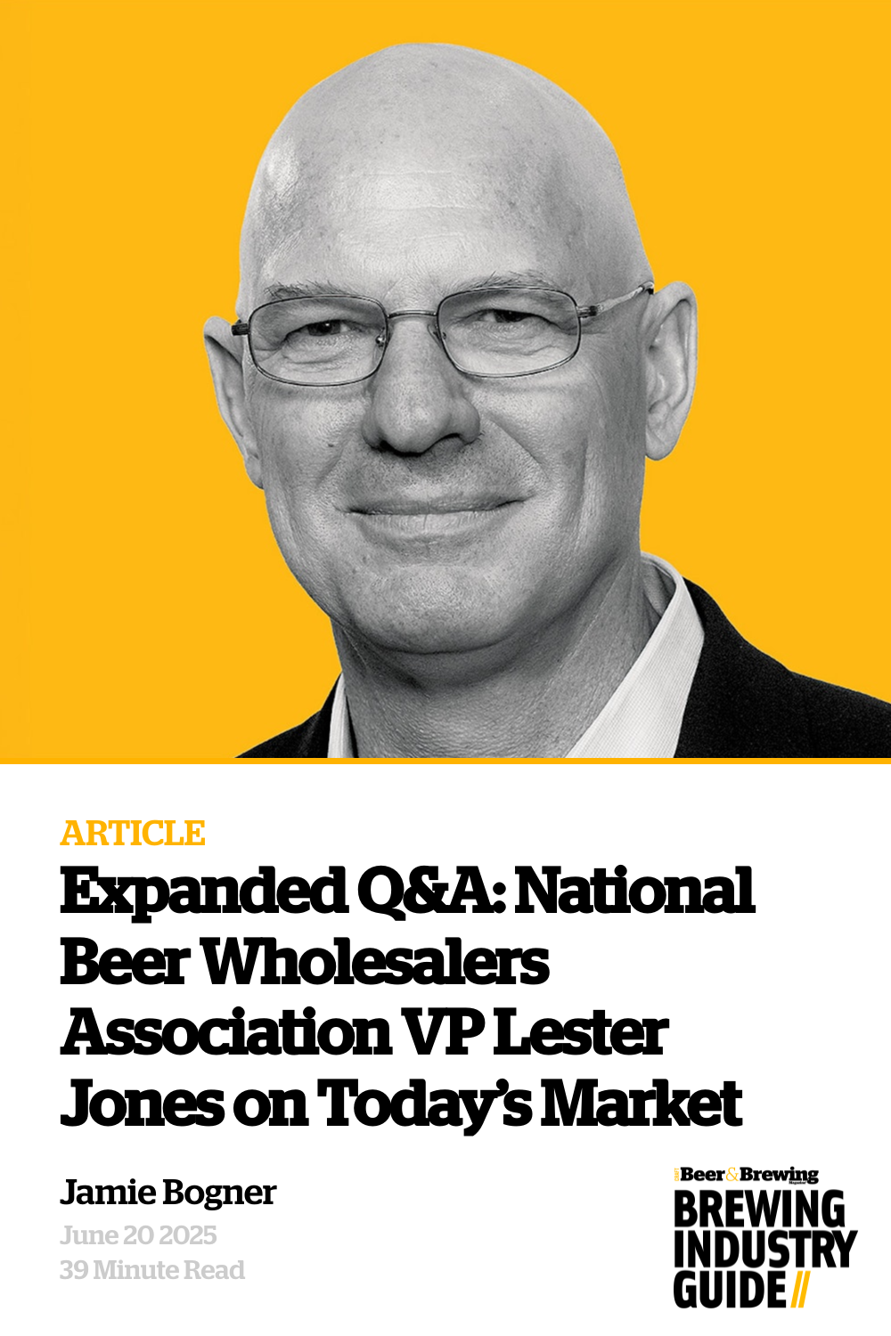 Expanded Q&A: National Beer Wholesalers Association VP Lester Jones on ...