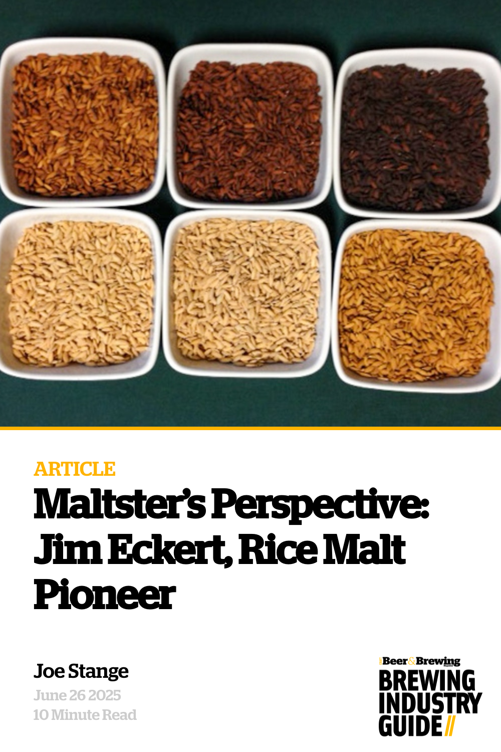Maltster’s Perspective: Jim Eckert, Rice Malt Pioneer | Brewing ...