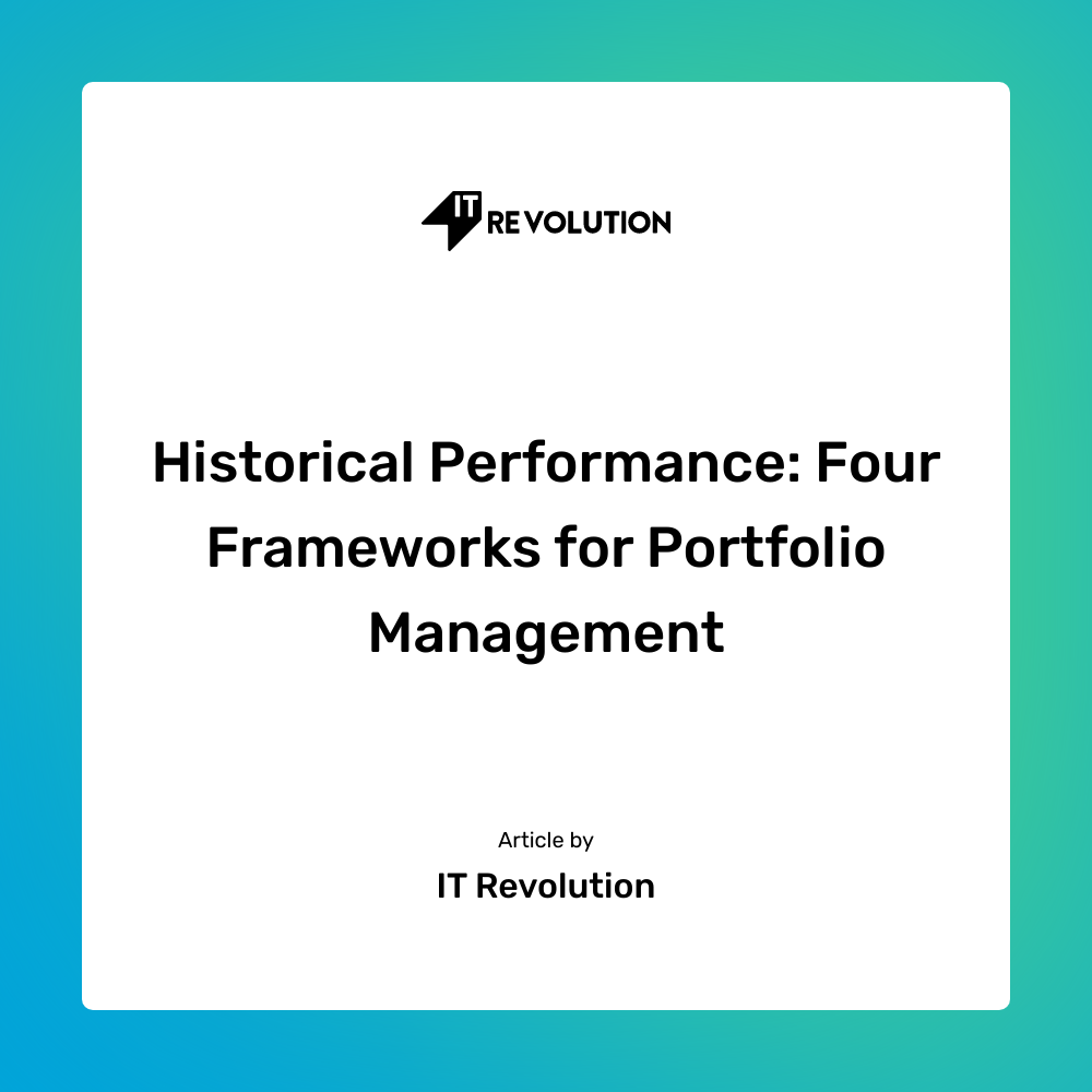 Historical Performance: Four Frameworks for Portfolio Management - IT ...
