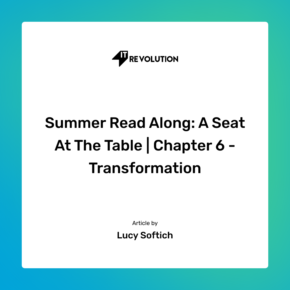 Summer Read Along: A Seat At The Table | Chapter 6 - Transformation ...