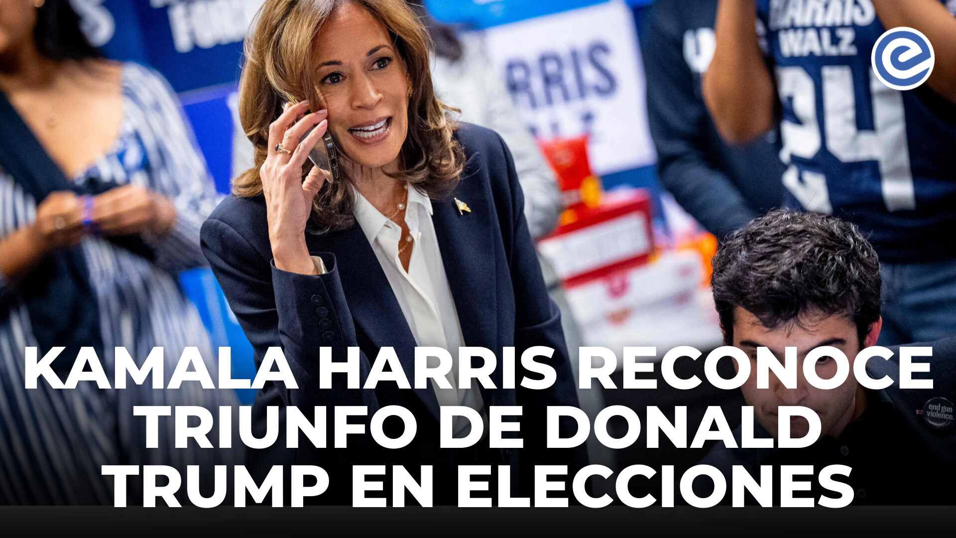 Kamala Harris reconoce triunfo de Donald Trump en elecciones