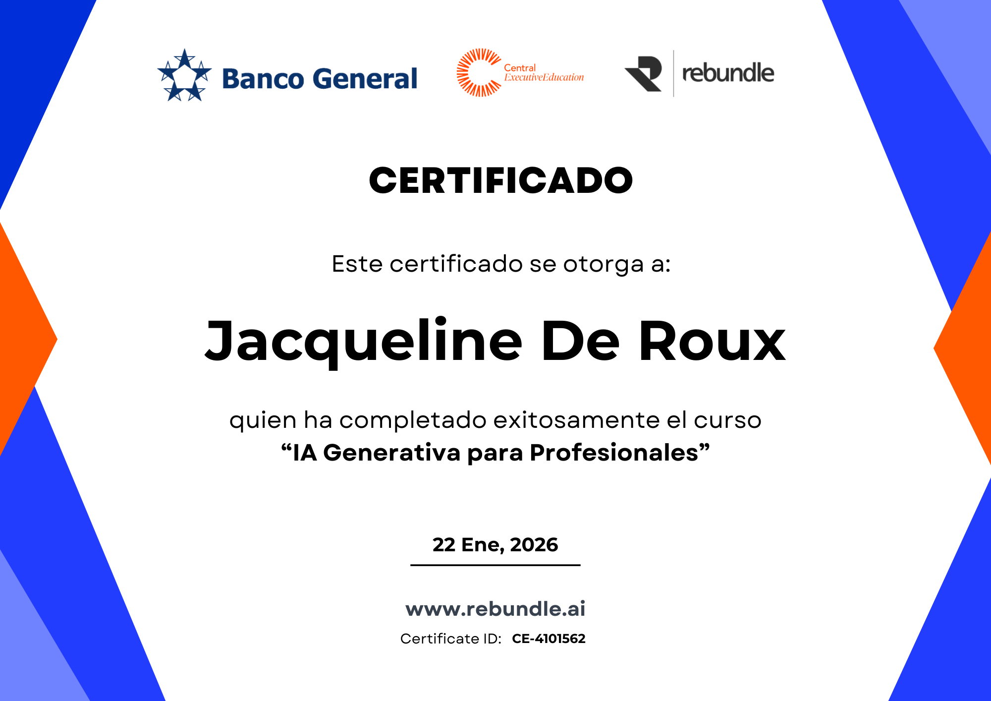 Jacqueline De Roux - Vicepresidente Asistente en Banco General | LinkedIn