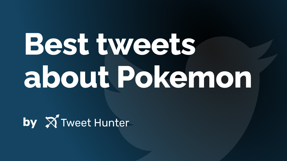Best tweets about Pokemon