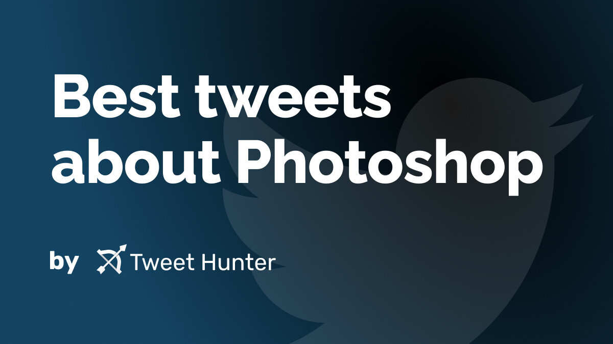 Best tweets about Photoshop