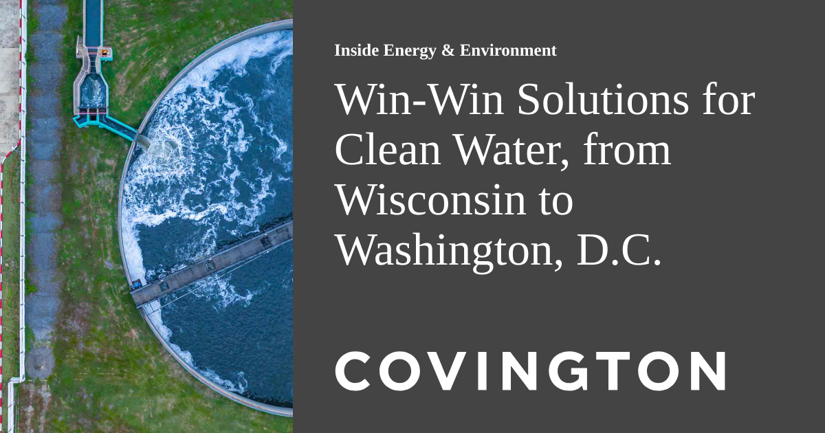 Win-Win Solutions for Clean Water, from Wisconsin to Washington, D.C ...