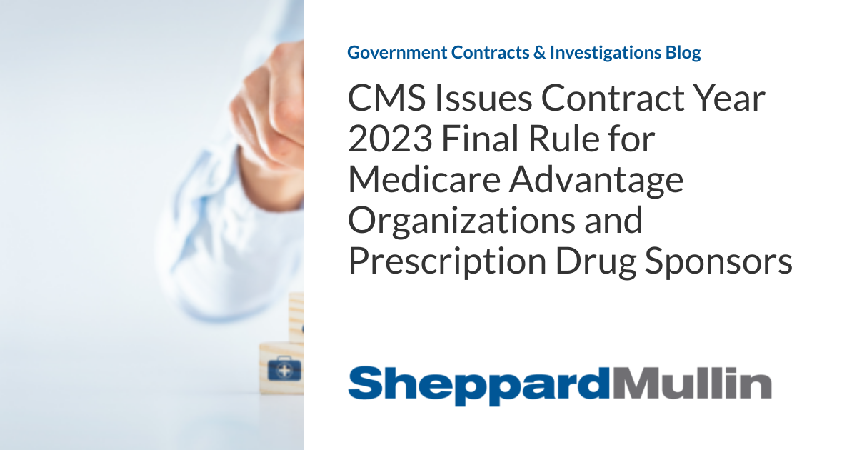 CMS Issues Contract Year 2023 Final Rule for Medicare Advantage ...