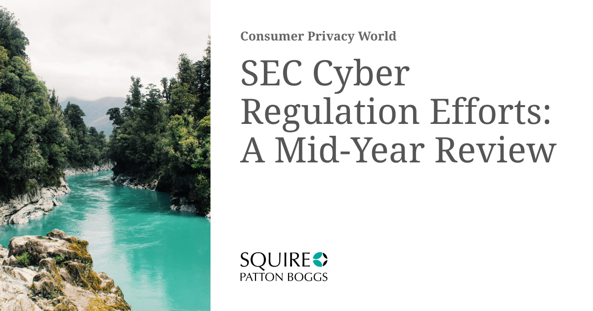 SEC Cyber Regulation Efforts: A Mid-Year Review | Privacy World