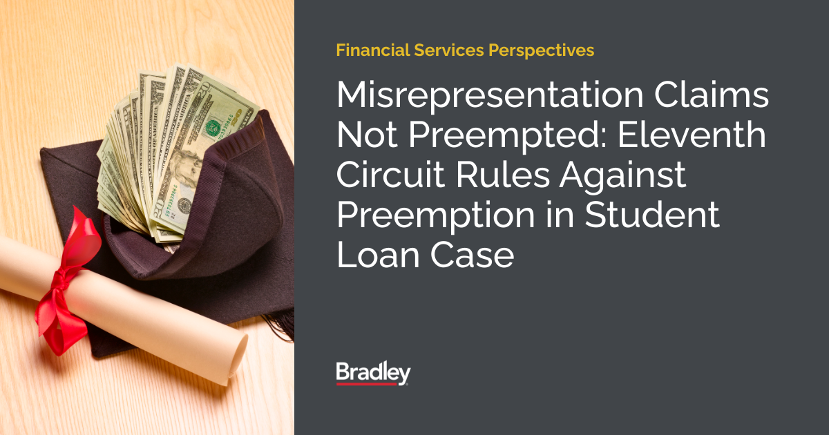 Misrepresentation Claims Not Preempted: Eleventh Circuit Rules Against ...