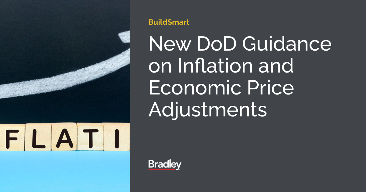 New DoD Guidance on Inflation and Economic Price Adjustments | BuildSmart