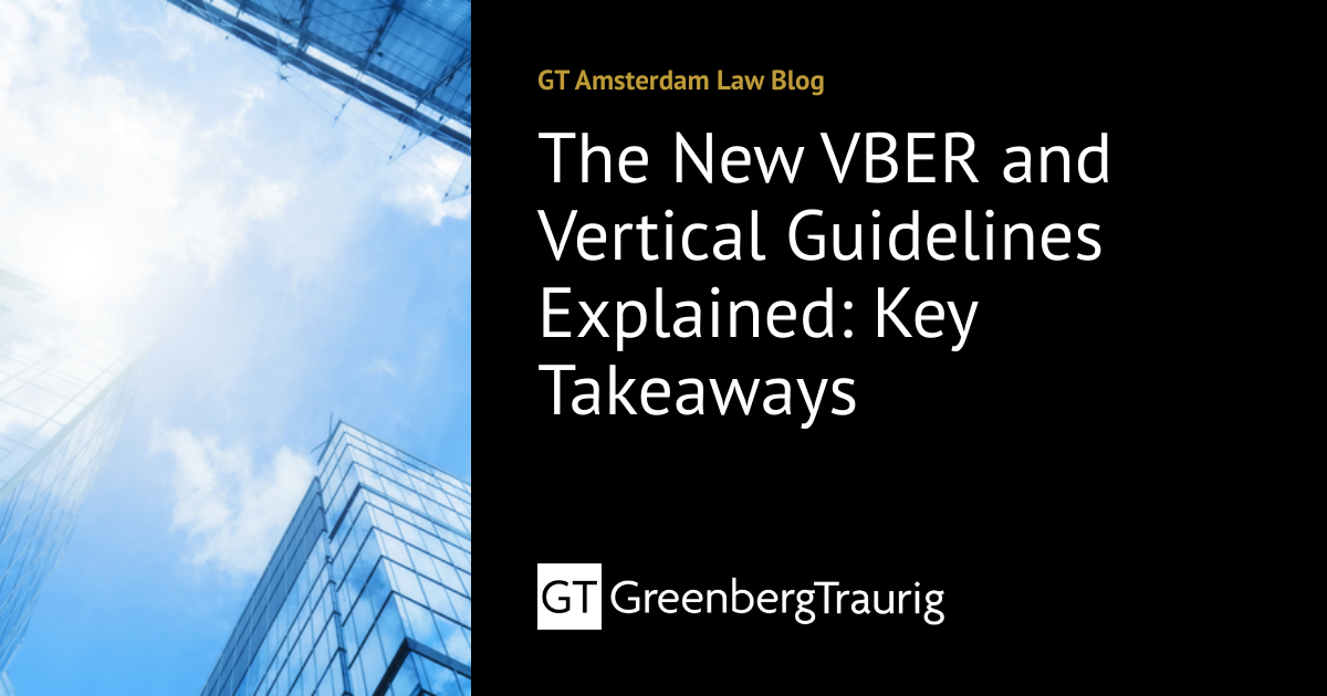 The New VBER and Vertical Guidelines Explained: Key Takeaways | GT ...