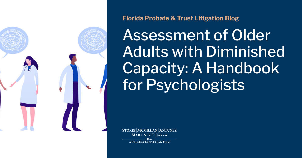 Assessment of Older Adults with Diminished Capacity: A Handbook for ...