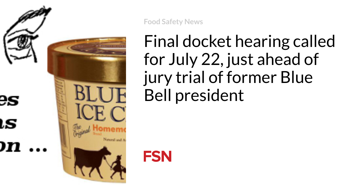 Final docket hearing called for July 22, just ahead of jury trial of ...