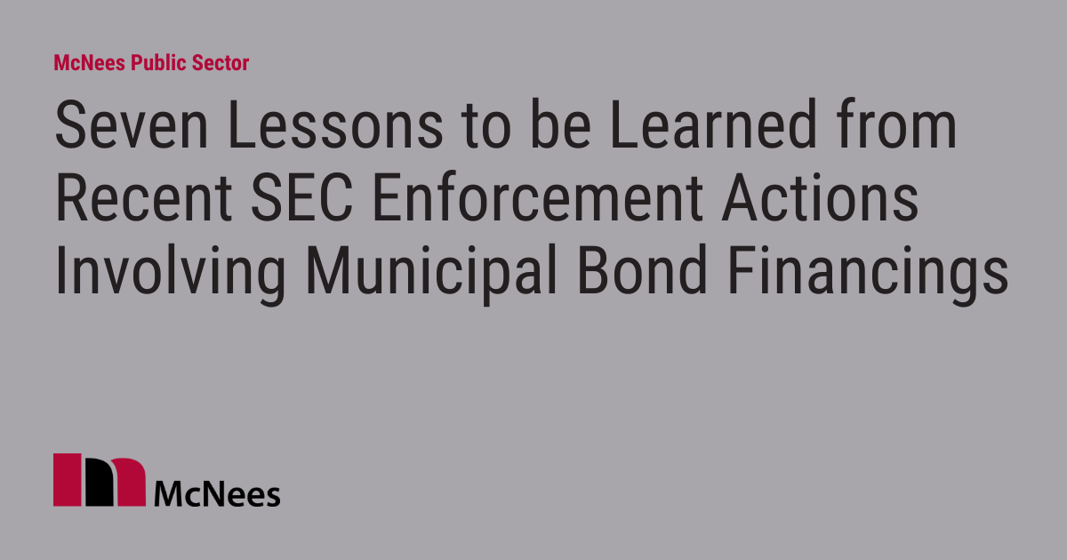 Seven Lessons to be Learned from Recent SEC Enforcement Actions ...