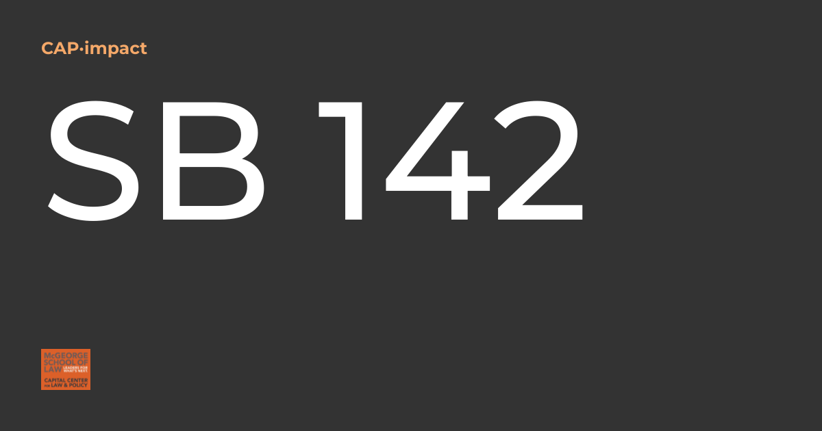 SB 142 | CAP·impact