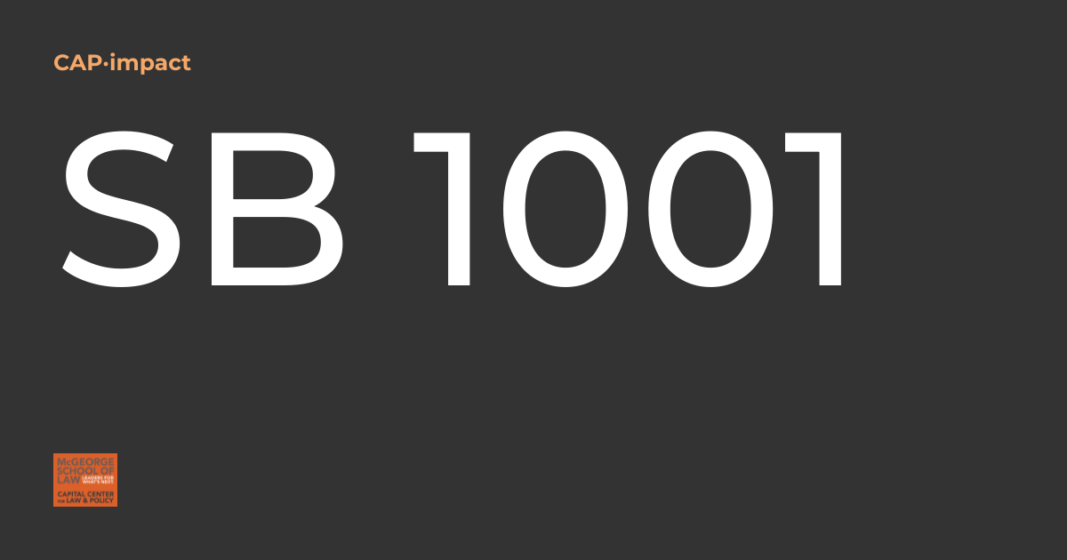 SB 1001 | CAP·impact