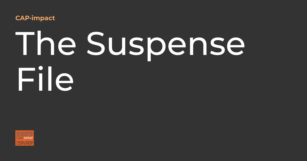 The Suspense File | CAP·impact