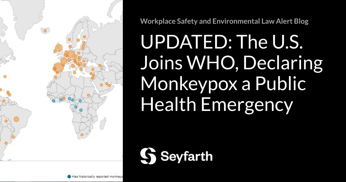 UPDATED: The U.S. Joins WHO, Declaring Monkeypox a Public Health ...