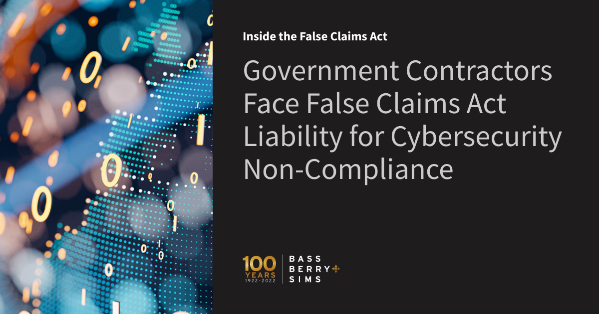 Cybersecurity Non-Compliance| Inside the False Claims Act