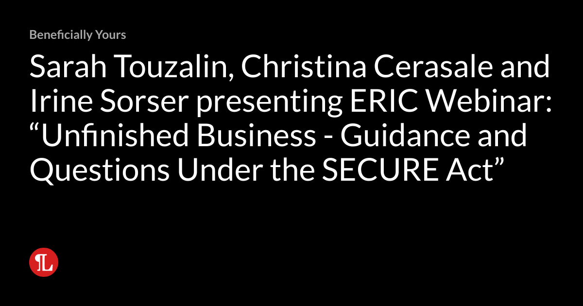 Sarah Touzalin, Christina Cerasale and Irine Sorser presenting ERIC ...