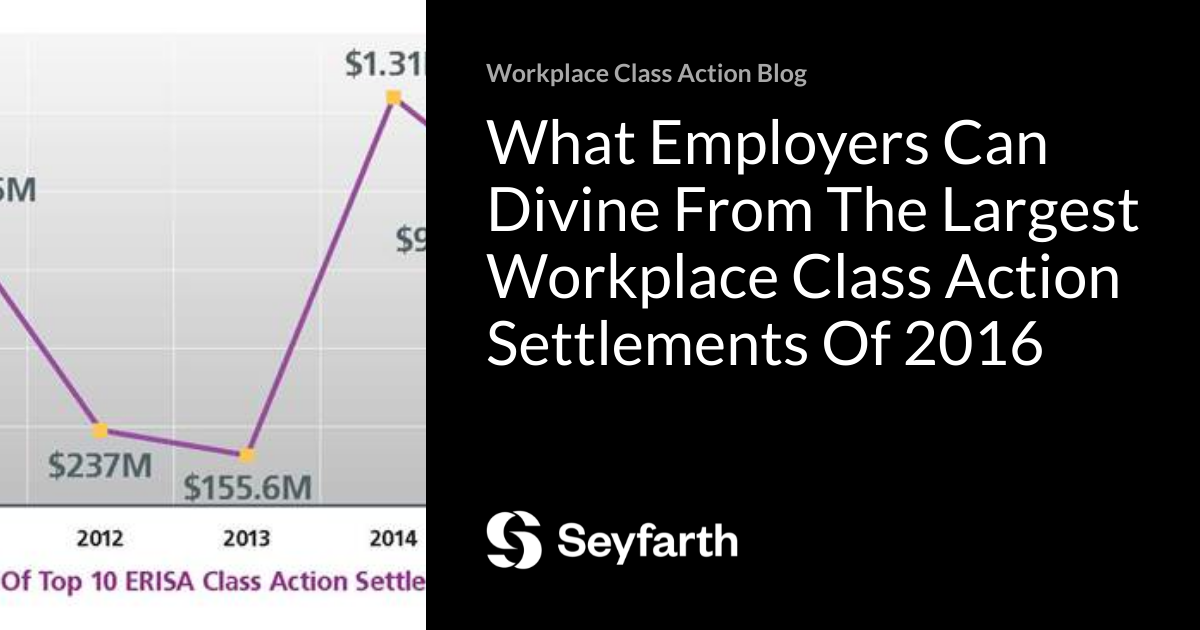 What Employers Can Divine From The Largest Workplace Class Action ...