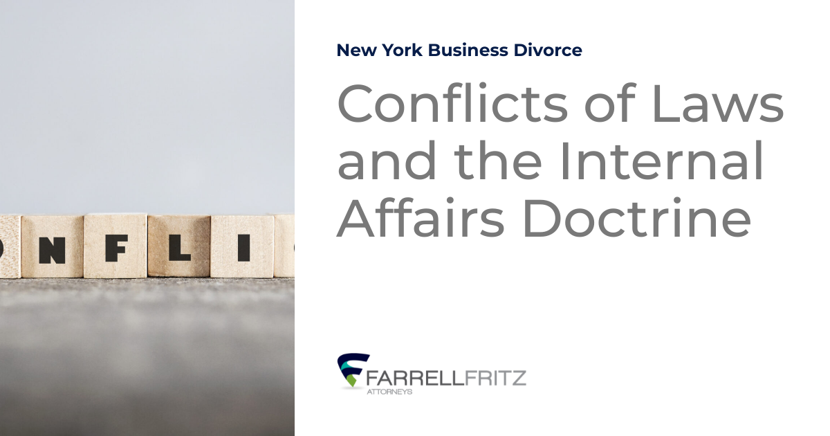 Conflicts of Laws and the Internal Affairs Doctrine | New York Business ...