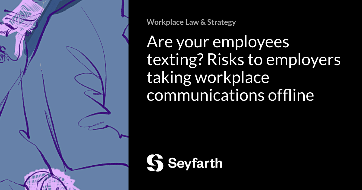 Are your employees texting? Risks to employers taking workplace ...