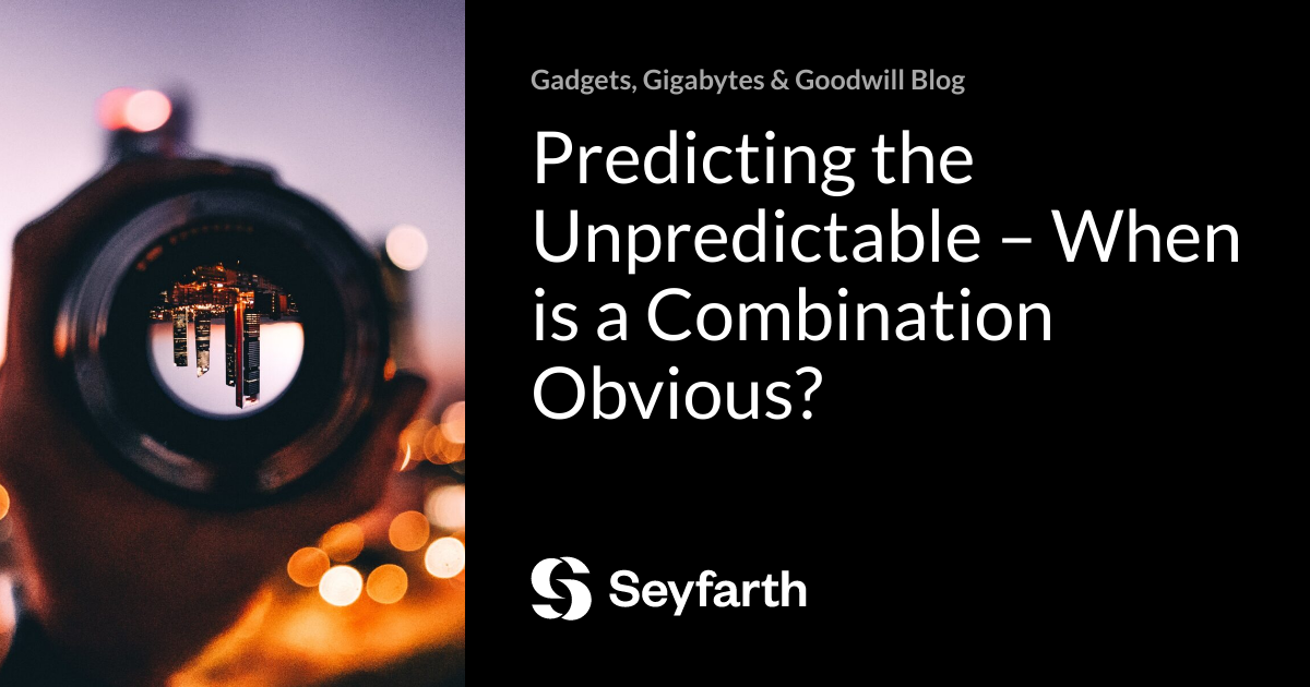 Predicting the Unpredictable – When is a Combination Obvious? | Gadgets ...