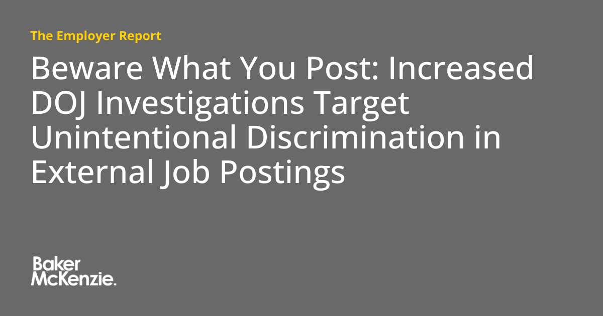 Beware What You Post: Increased DOJ Investigations Target Unintentional ...
