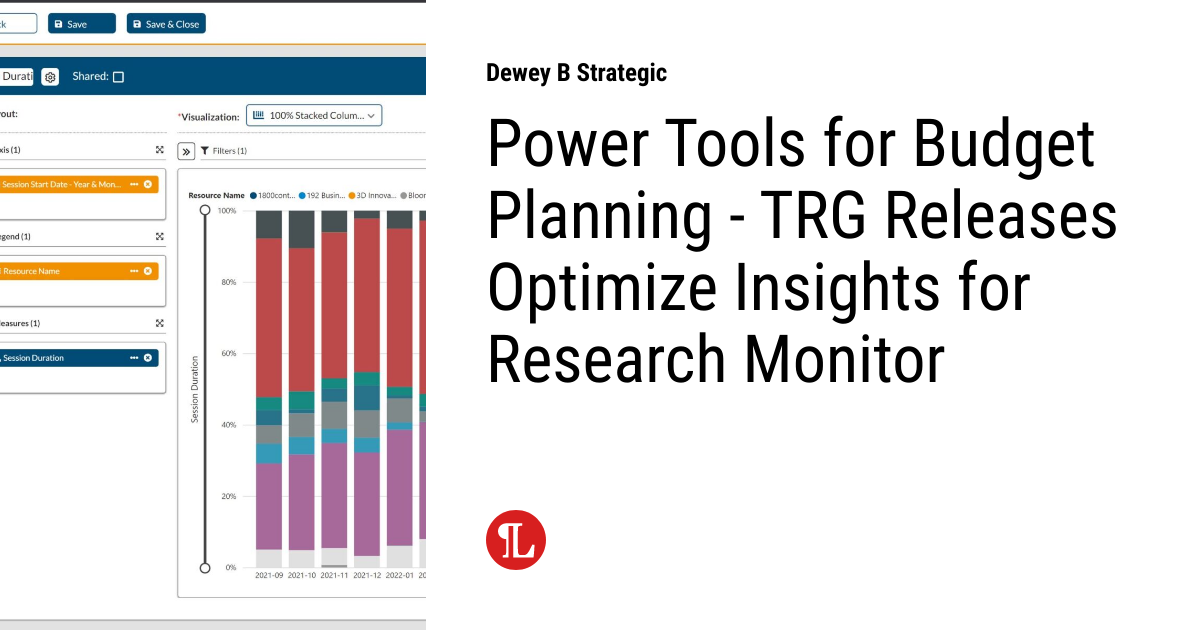 Power Tools for Budget Planning - TRG Releases Optimize Insights for ...