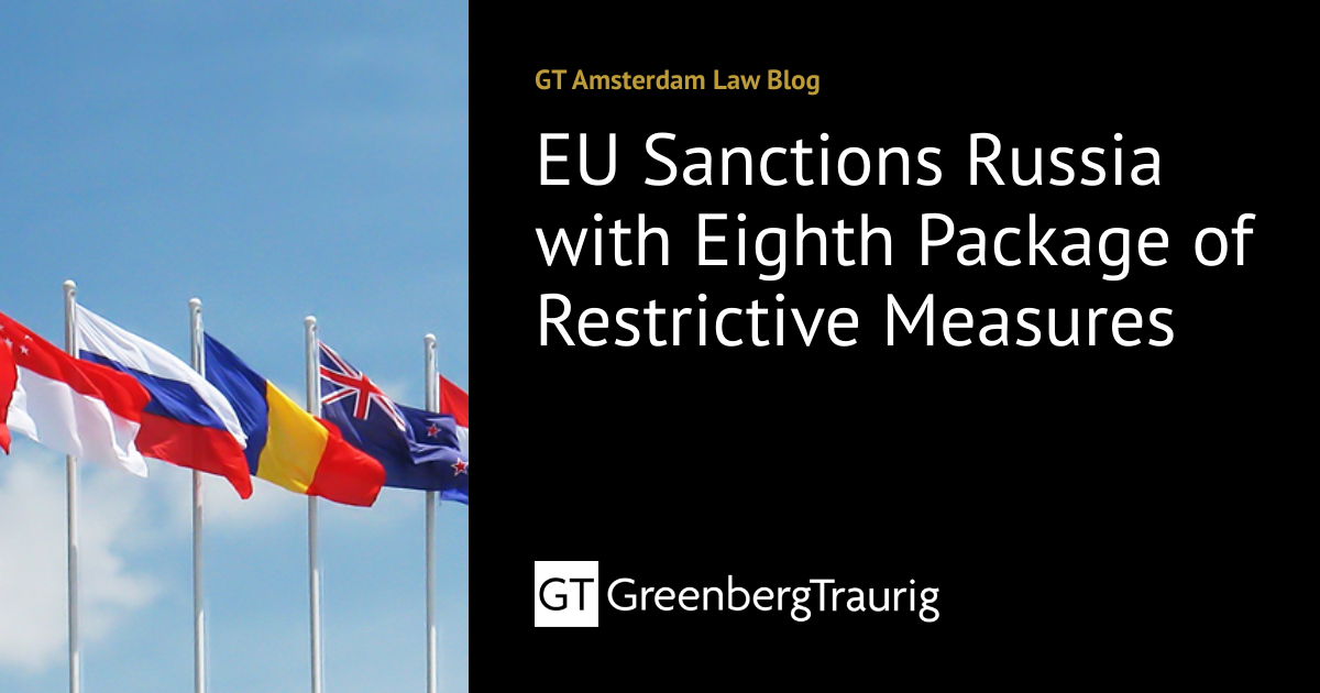 EU Sanctions Russia with Eighth Package of Restrictive Measures | GT ...