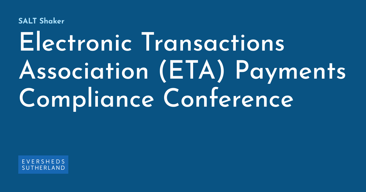 Electronic Transactions Association (ETA) Payments Compliance ...