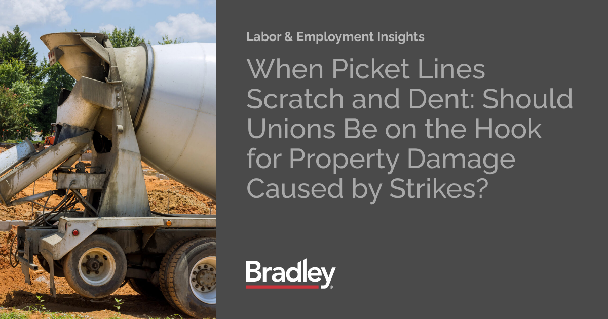 When Picket Lines Scratch and Dent: Should Unions Be on the Hook for ...