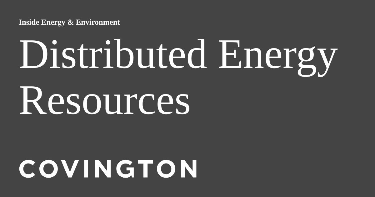 Distributed Energy Resources | Inside Energy & Environment