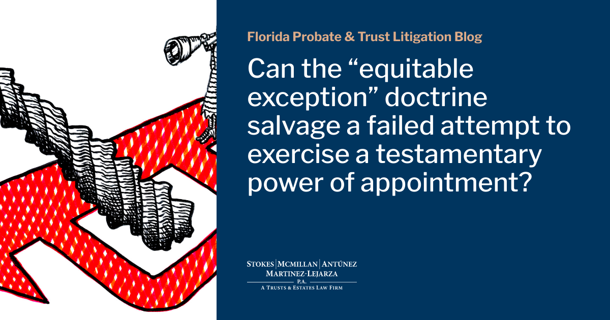 Can the “equitable exception” doctrine salvage a failed attempt to ...