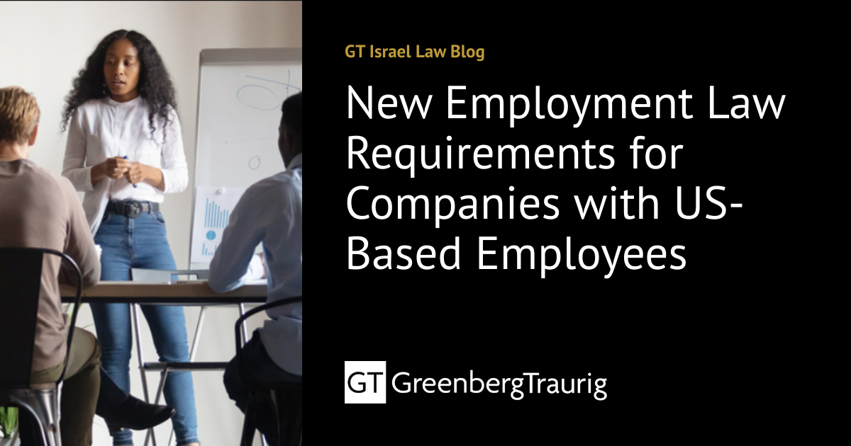 New Employment Law Requirements for Companies with US-Based Employees ...